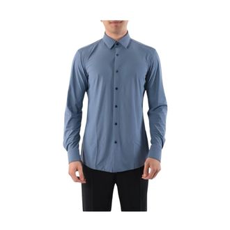HUGO BOSS Homme, Chemises, Bleu, Taille: 3XL Slim Fit Stretch Fabric Shirt