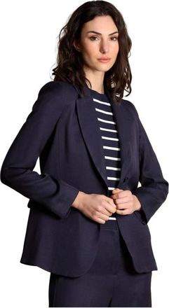 Emme Di Marella Emme DI Marella, Femme, Vestes, Bleu, Taille: 38 FR Veste Emmcharme1