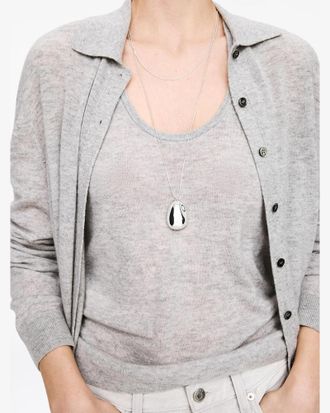 Arket Versilberte Halskette Mit Anh&auml;nger -Silberfarben