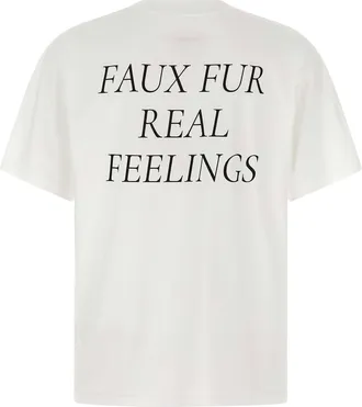 Maison Margiela Logo-Print Cotton Jersey T-shirt - White