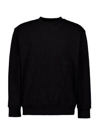 HUGO BOSS Herren Pullover schwarz unifarben