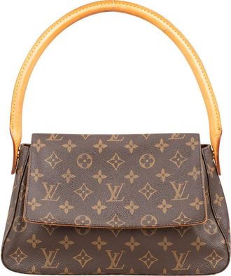 Louis Vuitton Crossbody Bags - Louis Vuitton Canvas Monogram Looping PM Shoulder - Gr. unisize - in Braun - f&uuml;r Damen