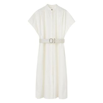 Jil Sander G&uuml;rtelkleid - - Dresses - Damen - Wei&szlig; - S