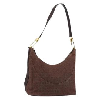 Bulgari Pre-owned Canvas Schultertasche - - Pre-owned - Damen - Braun - ONE SIZE