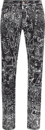 Philipp Plein Herren, Jeans, Schwarzk, W29Gr&ouml;&szlig;e