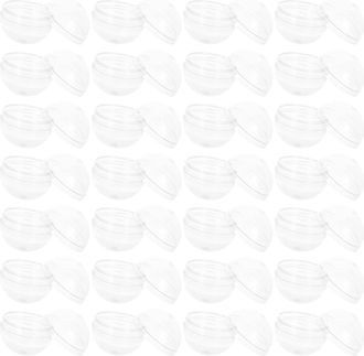 Healifty 120 Stück -Automatenkapseln 1 1 Zoll Leere Runde Durchsichtige Kugeln Plastikbehälter Für Preise Mottoparty- Requisiten