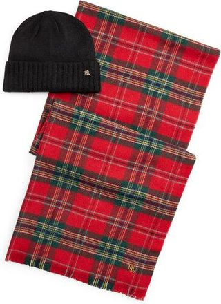 Lauren Ralph Lauren Set Schal und M&uuml;tze 454P23529004 Rot