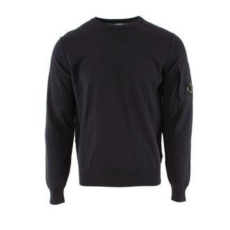 C.P. Company Cotton Crepe Crewneck - - Knitwear - Herren - Blau - 2XL