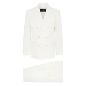 Dsquared2 Double Breasted Suit - - Suits - Herren - Wei&szlig; - S
