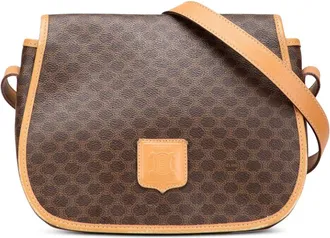 Celine 2012 Macadam Coated Canvas Umh&auml;ngetasche - Braun