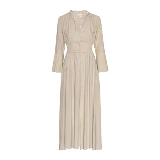 Americandreams Americandreams, Femme, Robes, Beige, Taille: 42 FR Sally Long Dress