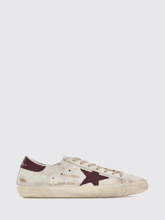 Golden Goose Baskets Super-Star en cuir de veau lisse avec effet us&eacute;
