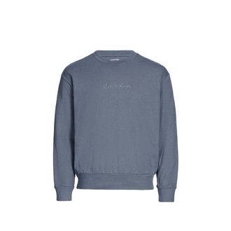Calvin Klein Baumwoll-Sweatshirt in Blau