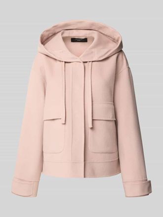 Max Mara Regular Fit Jacke mit Kapuze aus Woll-Mix Modell GARY