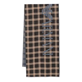 Emporio Armani &Eacute;charpe &agrave; motif &agrave; carreaux et logo - Homme - Accessoires - Multicolore - Taille: ONE Size