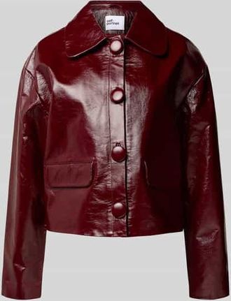 Self Portrait Jacke in Leder-Optik