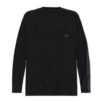 Yohji Yamamoto Oversized Langarmshirt mit Farbverlauf-Streifen - - Tops - Herren - Schwarzk - M