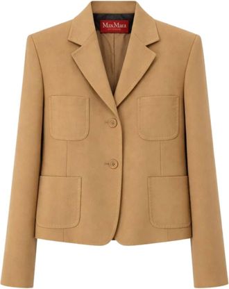 Max Mara Femme, Vestes, Beige, Taille: 40 FR Veste Tailleur