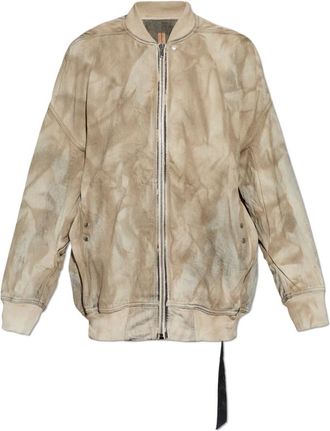Rick Owens Homme, Vestes, Beige, Taille: M Veste de vol Jumbo en denim de coton d&eacute;lav&eacute; coupe oversize