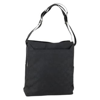 Gucci Sac bandouli&egrave;re en toile Pre-owned - Femme - Pre-owned - Noir - Taille: ONE Size