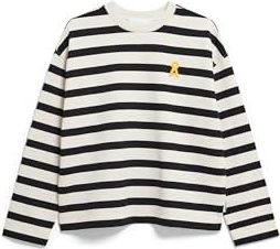 Armedangels Sweat-shirt pour femme en coton bio Iconic &Aring; FRANKAA Bold Oversized Fit, Noir uni, M