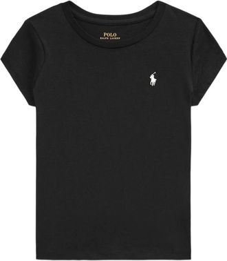 Polo Ralph Lauren Femme, Tops, Noir, Taille: 40 FR Maglietta girocollo mezza manica logo