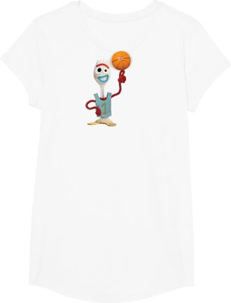 Pixar Pixar Disney Toy Story Forky Basketball T-Shirt f&uuml;r Kinder und Erwachsene, Schwarz, Klein, Kurzarm, Klassische Passform, Unisex