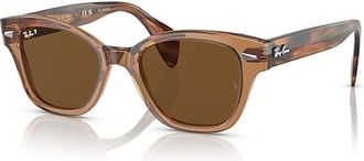 Ray-Ban Rb0880s Sonnenbrillen Havana Gestreift Fassung Braun Glas Polarisiert 52-19