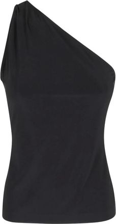 Norma Kamali Femme, Tops, Noir, Taille: 36 FR One Shoulder Top