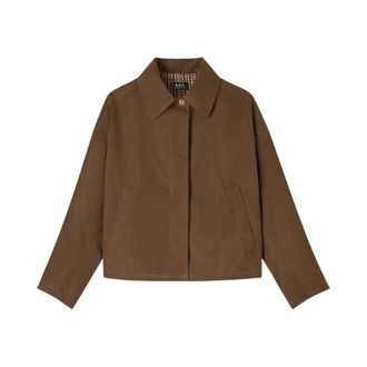 A.P.C. Cazadora Veste Becca - - Jackets - Damen - Gr&uuml;n - XS