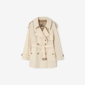 Burberry Trench court Fitzrovia en gabardine tropicale, Size: 04