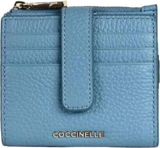 Coccinelle Femme, Accessoires, Bleu, Taille: ONE Size Metallic Soft Mini Wallet