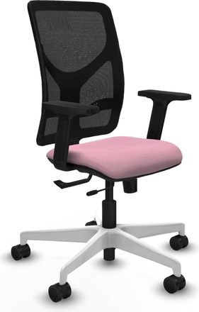 Piqueras y Crespo B&uuml;rostuhl mit 2D-Armlehnen, h&ouml;henverstellbare Lendenwirbelst&uuml;tze, ausgestattet mit Syncro/Traslack und Schneideschaum, mit Rollen von 65 mm, Nylon, Sc