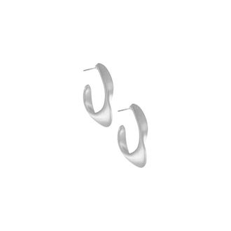 Dansk Copenhagen Tara Coil Hoop Ohrring - - Accessories - Damen - Grau - ONE SIZE