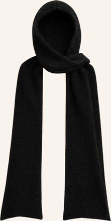 Americandreams Americandreams Hooded Alpaca Scarf Penn schwarz