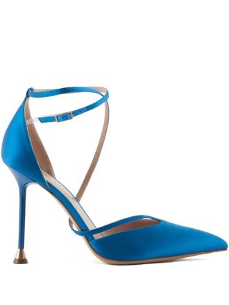 Giorgio Armani escarpins &agrave; bride cheville - Bleu