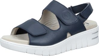 Comfortabel 710266-05 Damen-Sandalen mit Keilabsatz, Blau, Gr&ouml;&szlig;e 39