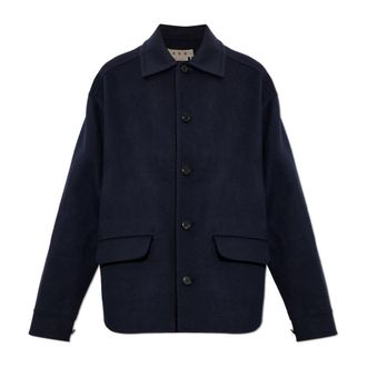 Marni Kurzer Mantel - - Coats - Herren - Blau - XL