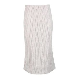 Fabiana Filippi Trikot-Midirock mit elastischem Bund - - Skirts - Damen - Wei&szlig; - M