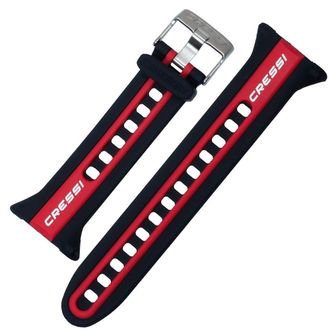 Cressi Watch Style Computer Band Black/Red/White - Original Computer Sub Uhrenarmband, Schwarz/Rot/Weiß, Einheitsgröße, Unisex