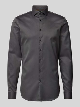 Jake*s Slim Fit Businesshemd in Premiumqualität mit extra langem Arm