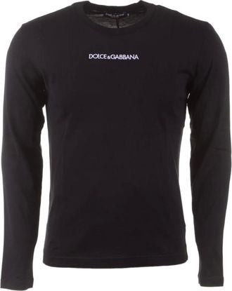 Dolce & Gabbana Homme, Tops, Noir, Taille: XS T-shirt &agrave; manches longues