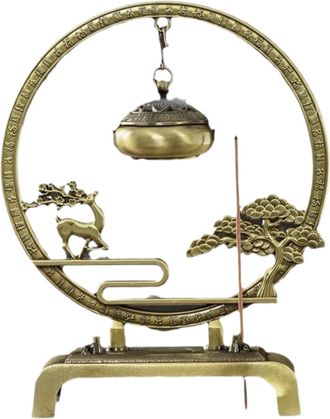 Generico R&auml;uchergef&auml;&szlig;, R&auml;ucherst&auml;bchenhalter, Aromatherapie-R&auml;ucherspule f&uuml;r Wellness-Yoga-Schlafzimmer, Aromatherapie-Ornament, Schreibtisch-Aromatherapie-Orn