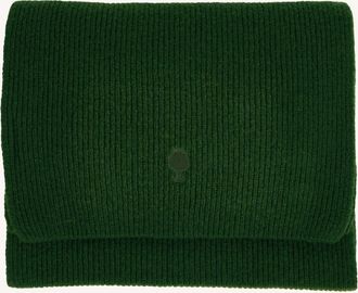 Faguo Echarpe laine mélangée vert sapin - KNIT SCARF