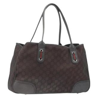 Gucci Pre-owned Nylon GG Canvas Tote Bag - - Pre-owned - Damen - Braun - ONE SIZE