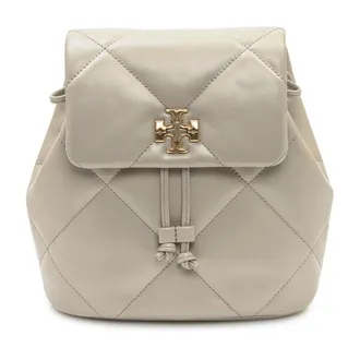 Tory Burch Mini Kira Diamond Quilt Rucksack - - Bags - Damen - Beige - ONE SIZE