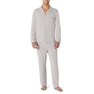 Amazon Essentials x Sofia Grainge Ensemble de Pyjama Homme, Gris, L
