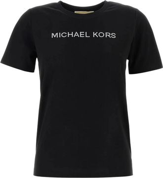 Michael Kors Femme, Tops, Noir, Taille: 40 FR T-Shirt Manica Corta
