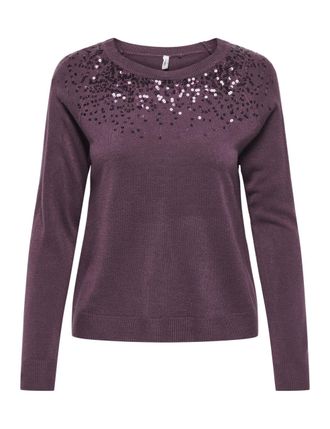 Only Onlstarry Ls Sequin O-Neck KNT