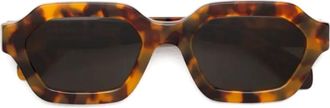 Retro Superfuture Pooch Spotted Sonnenbrille - Braun
